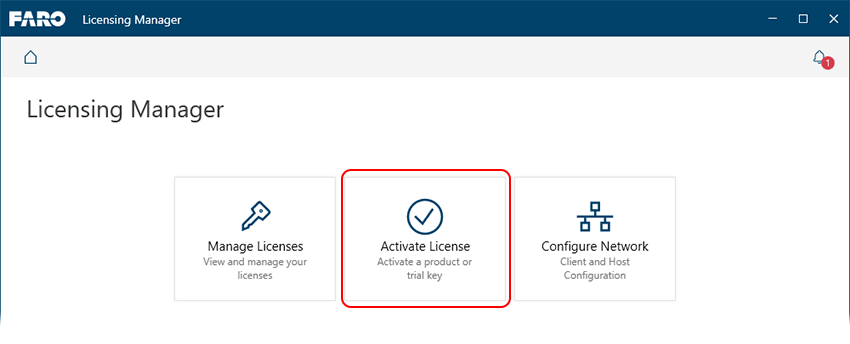 FARO InTouch & FARO Licensing Manager Application