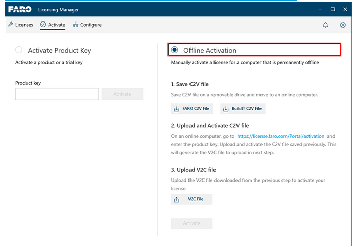 FARO InTouch & FARO Licensing Manager Application